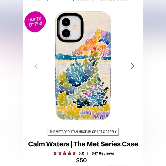 casely | Cell Phones & Accessories | Casely Limited Edition Met Series ...